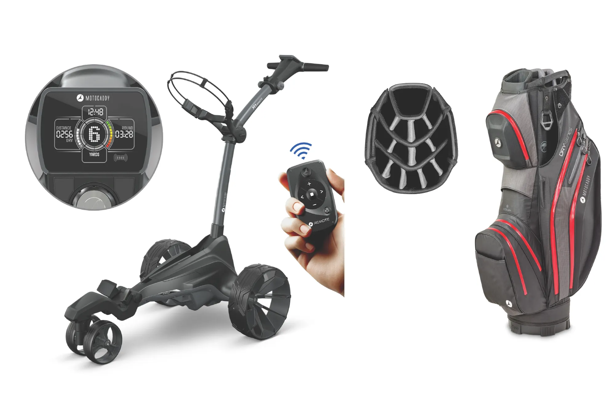 Motocaddy M7 Remote Ultra (2026) + Dry Series Golfbag - Fritidsport