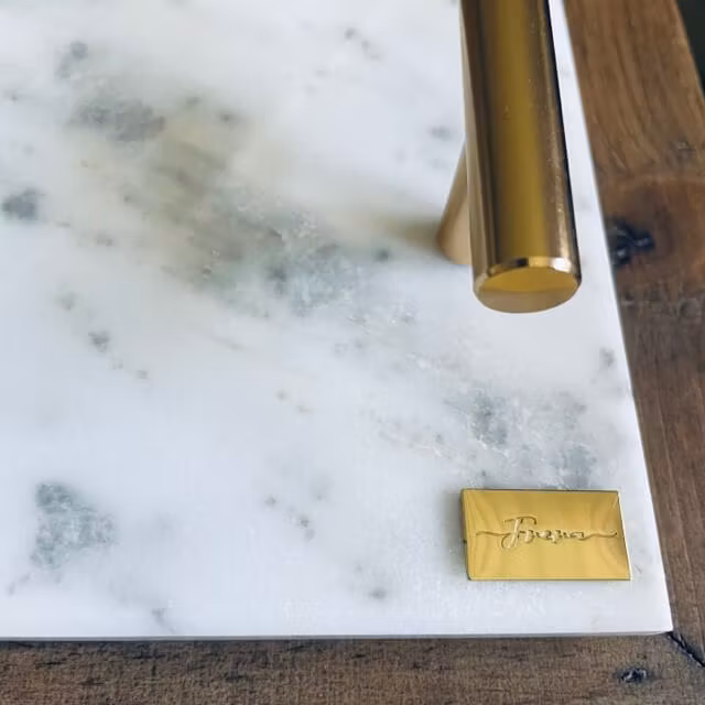 Marmor bricka liten Vit - Frera - Frera Design