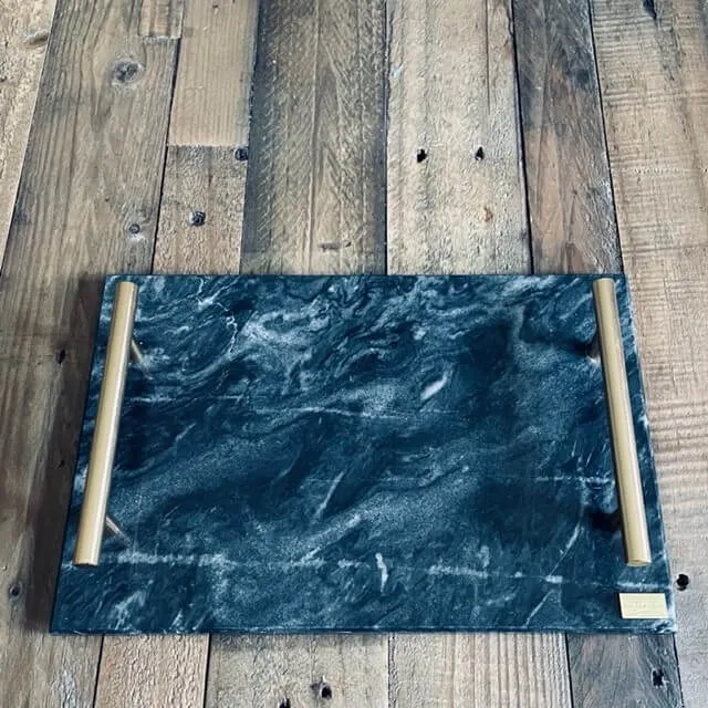 Marmor bricka stor Svart - Frera-hf.se - Frera Design