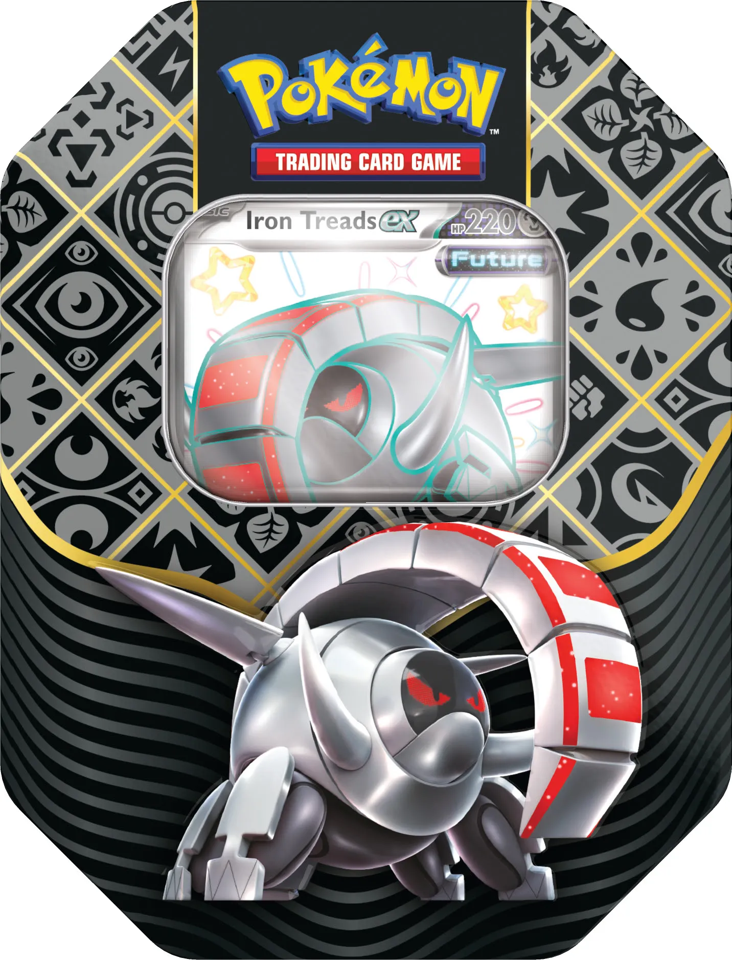 Paldean Fates Iron Threads Ex Pokemon Tin SV4.5 Scarlet & Violet ...