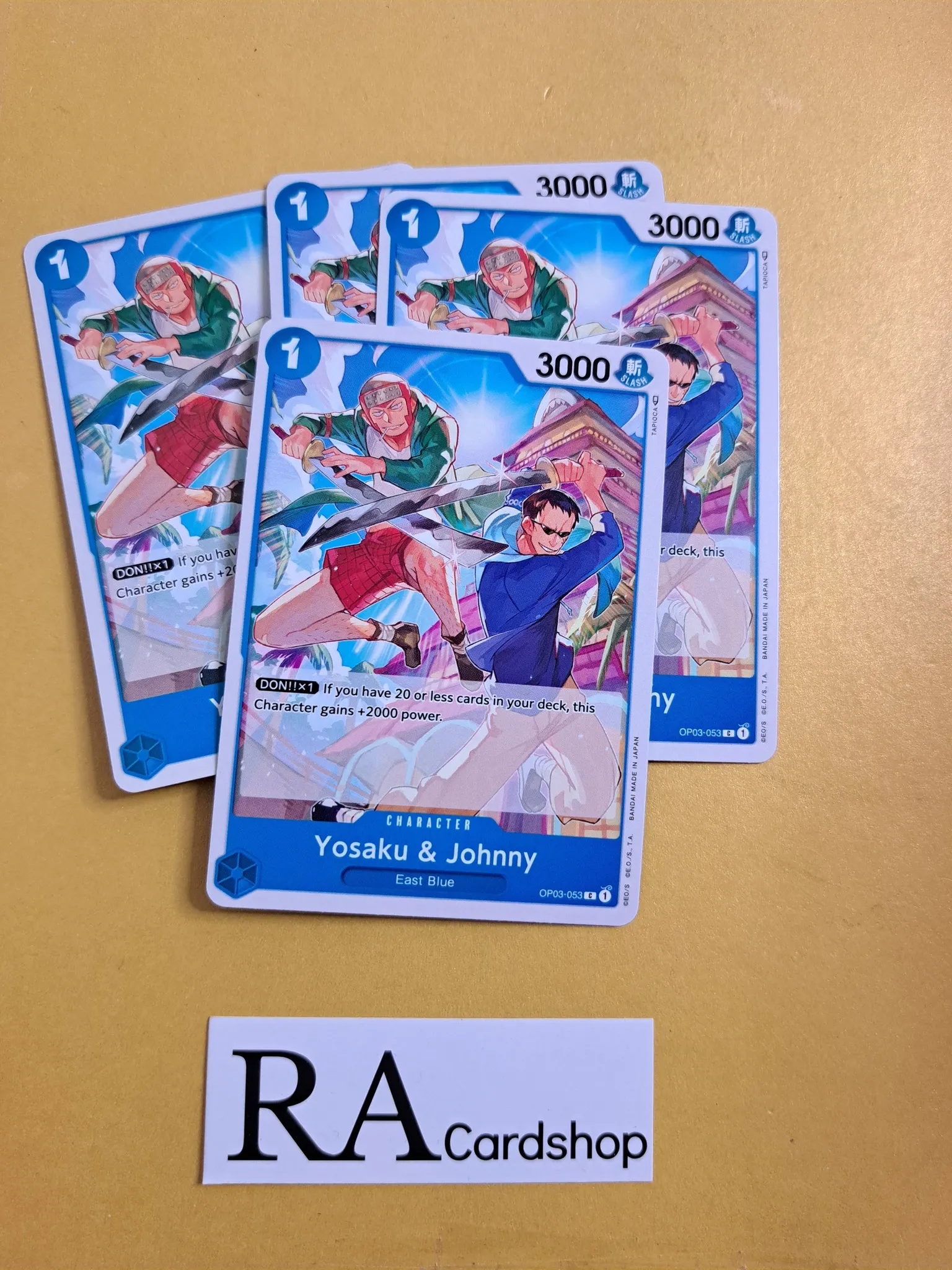 Yosaku & Johnny Common Full Playset OP03-053 Pillar of Strenght One ...