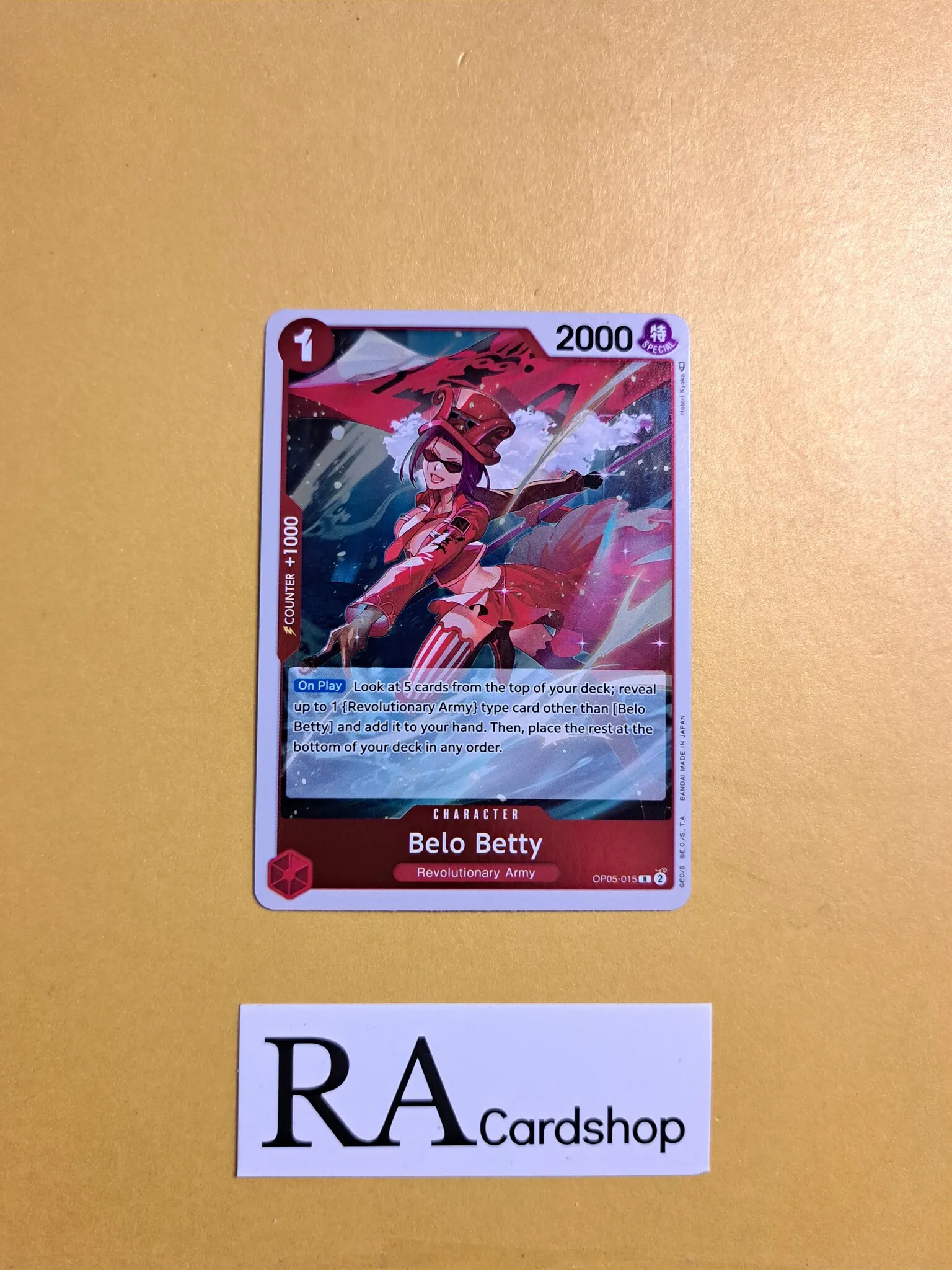 Belo Betty Rare OP05-015 Awakening of the New Era OP05 One Piece Card ...