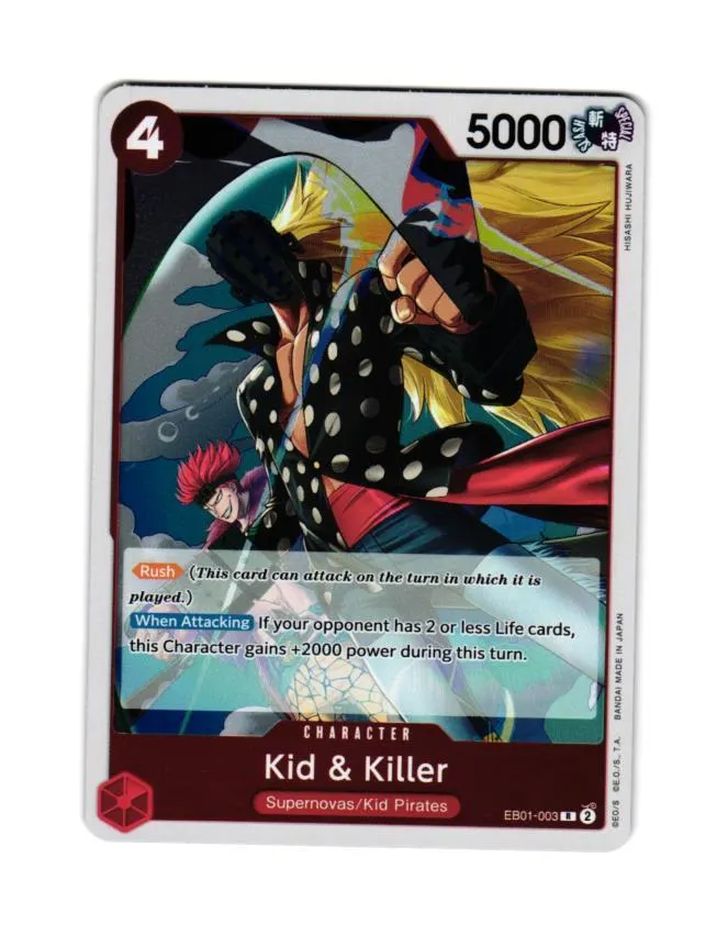 Kid & Killer Rare EB01-003 Memorial Collection One Piece Card Game - RA ...