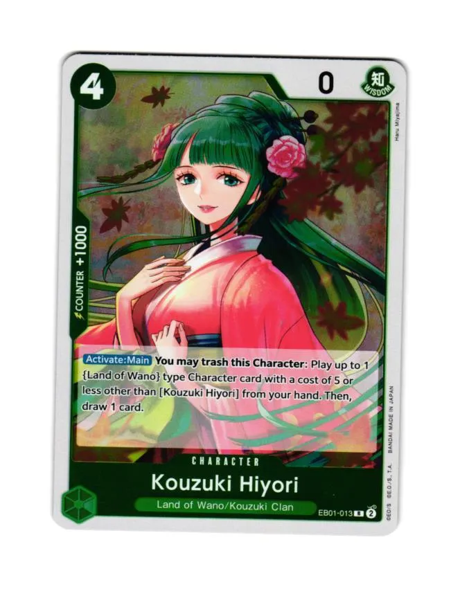 Kouzuki Hiyori Rare EB01-013 Memorial Collection One Piece Card Game ...
