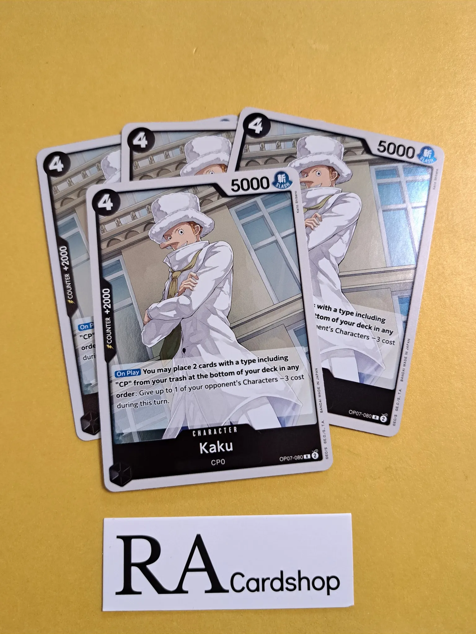 Kaku Rare Foil Playset OP07-080 500 Years Into The Future One Piece ...