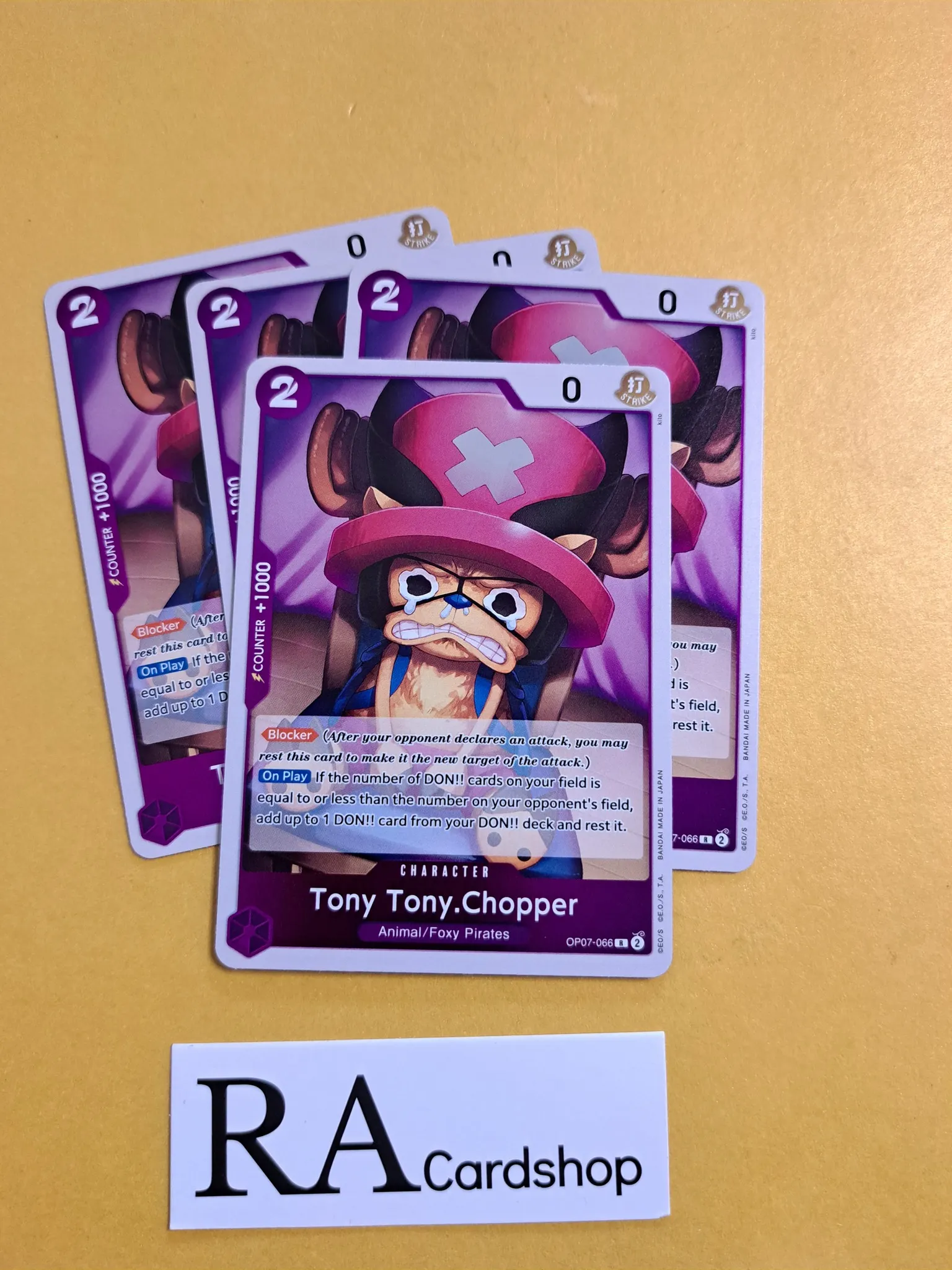 Tony Tony.Chopper Rare Foil OP07-066 500 Years Into The Future One ...