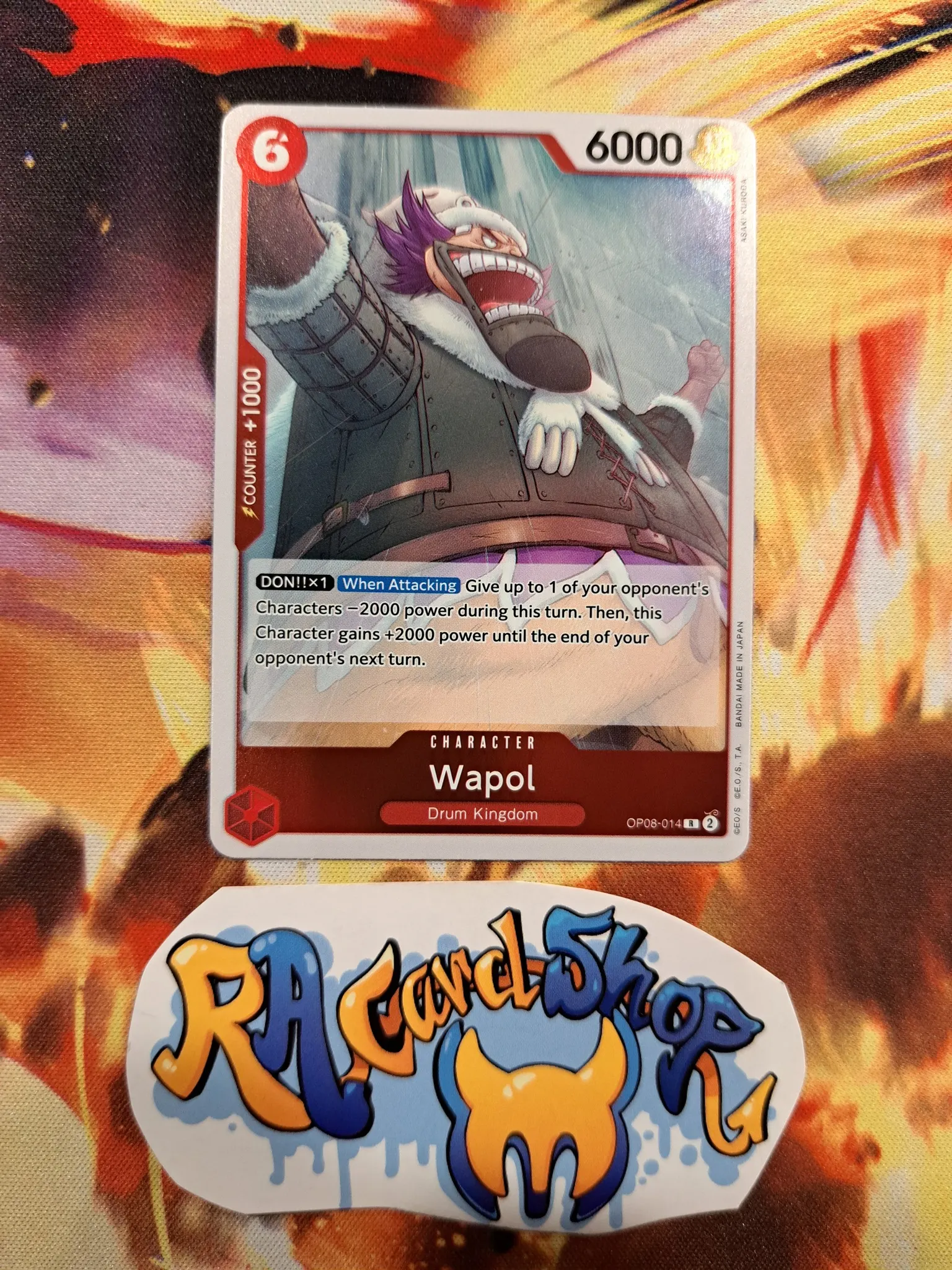 Wapol Rare OP08-014 Two Legends OP08 One Piece Card Game - RA Cardshop