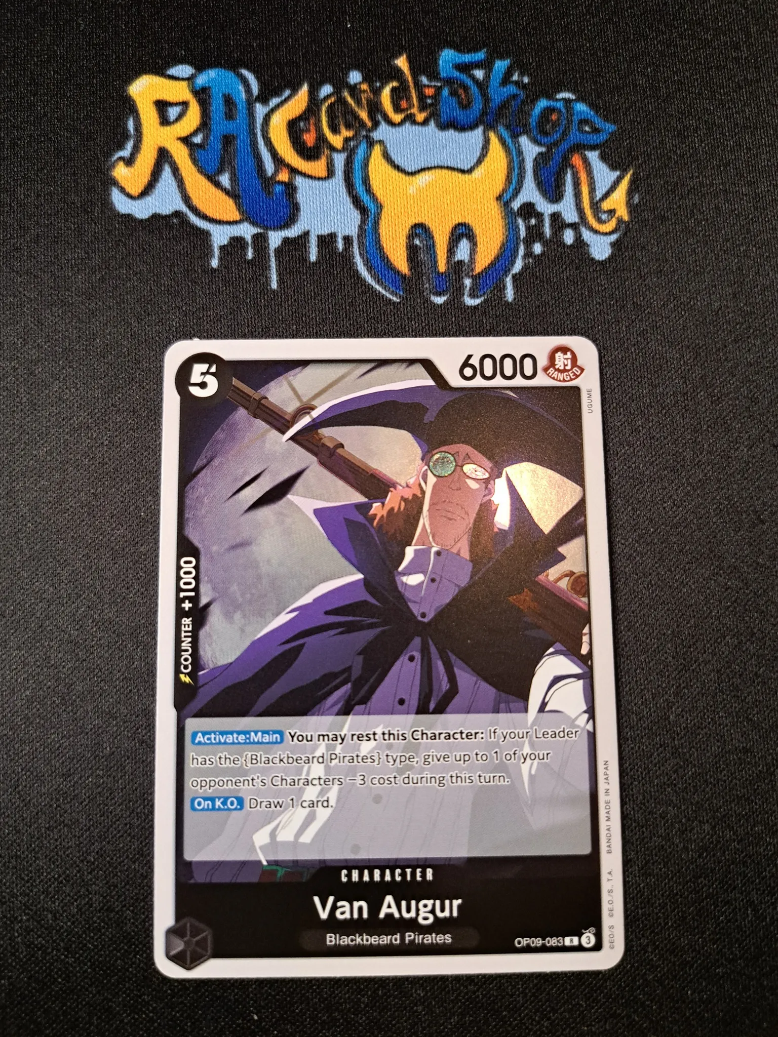Van Augur Rare OP09-083 Emperors in the New World One Piece Card Game ...