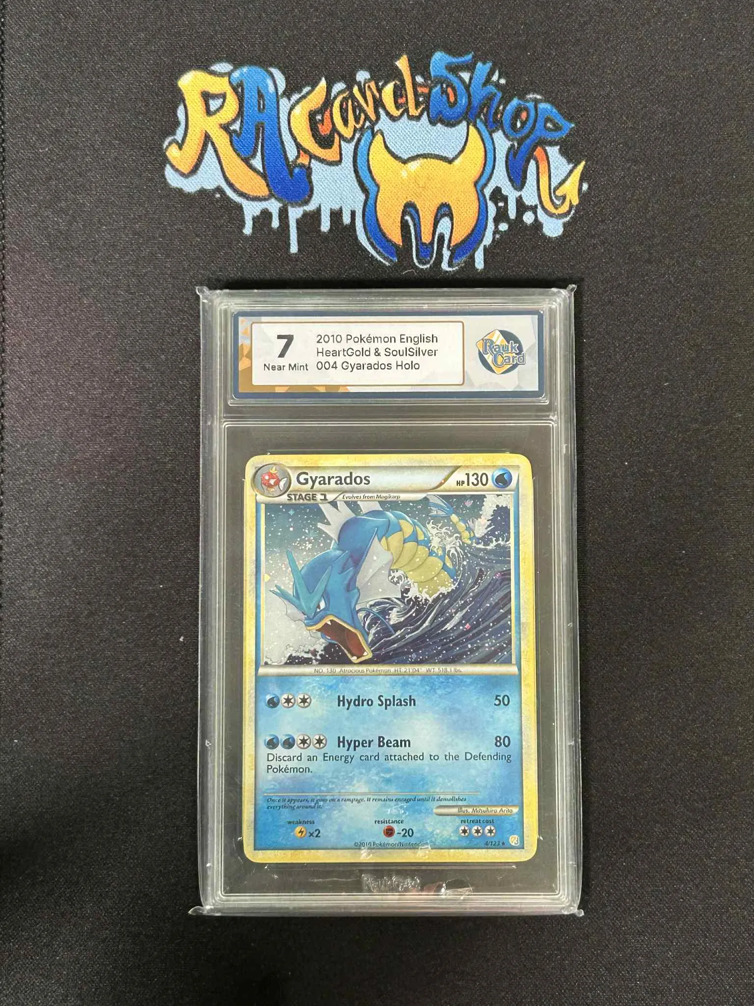 Gyarados Holo Heartgold & Soulsilver 004 Pokemon Graded Card 7 RaukCard ...