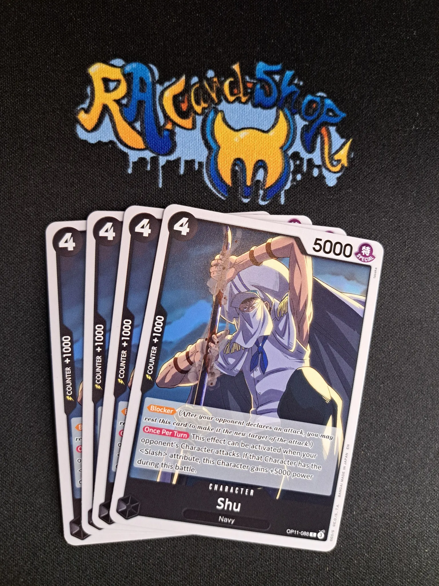 Shu Common Playset OP11-088 A Fist of Divine Speed One Piece Card Game ...