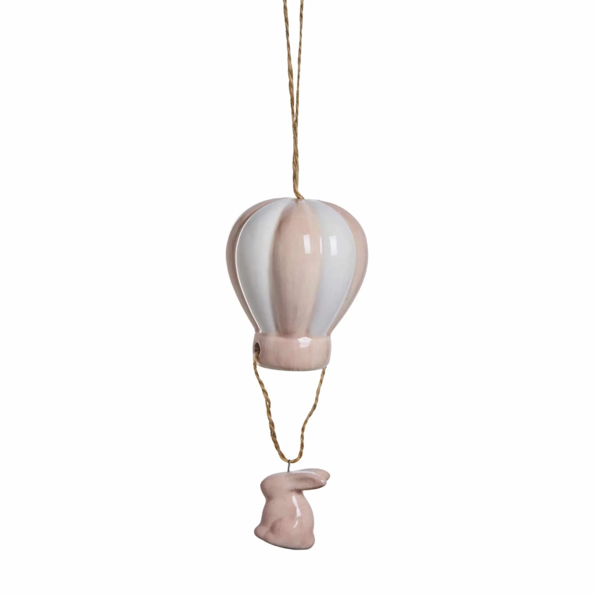 Kanin i luftballon keramik Rosa - Milto-living