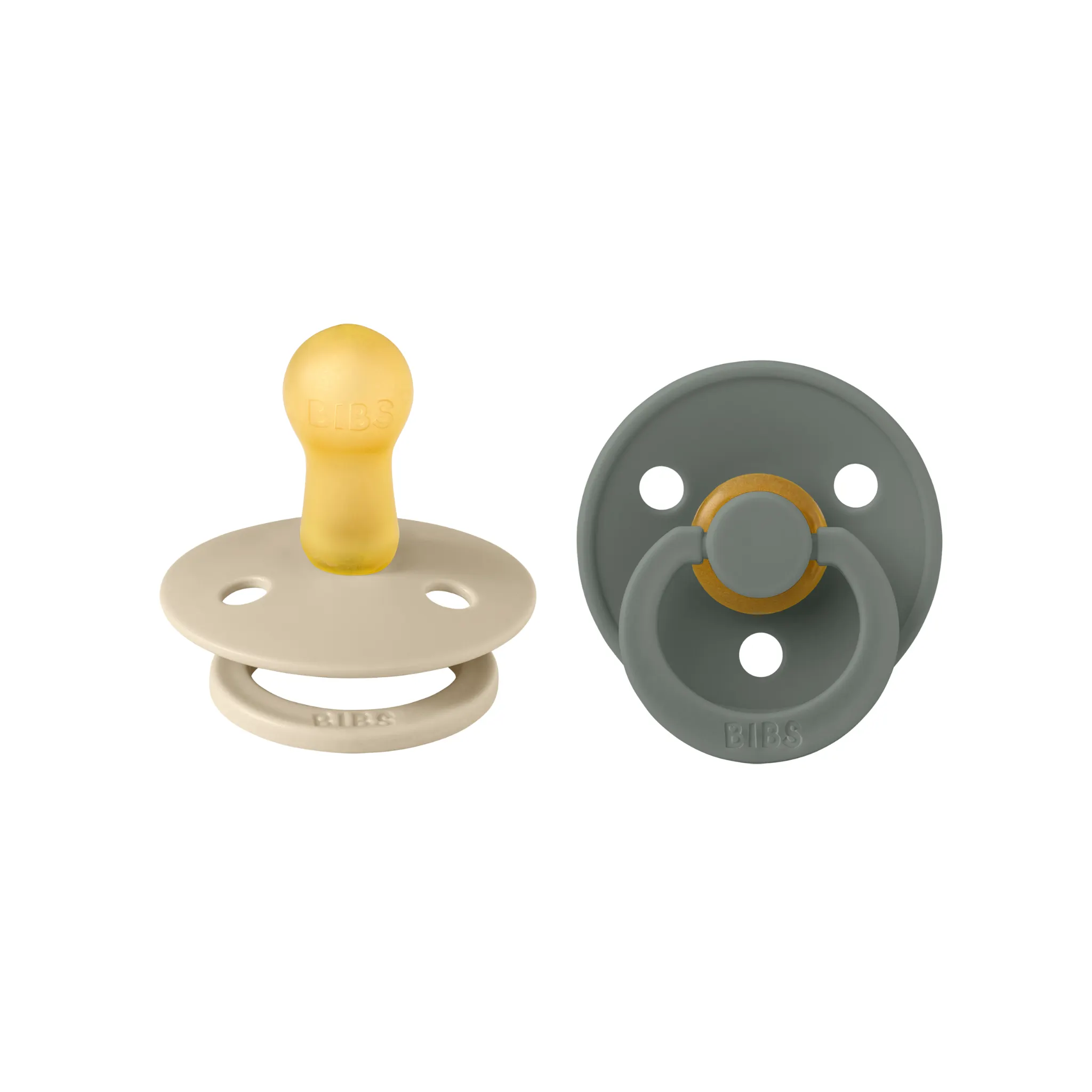 BIBS Colour Latex Nappar Vanilla/Pine 2-pack - Noggrant utvalda ...
