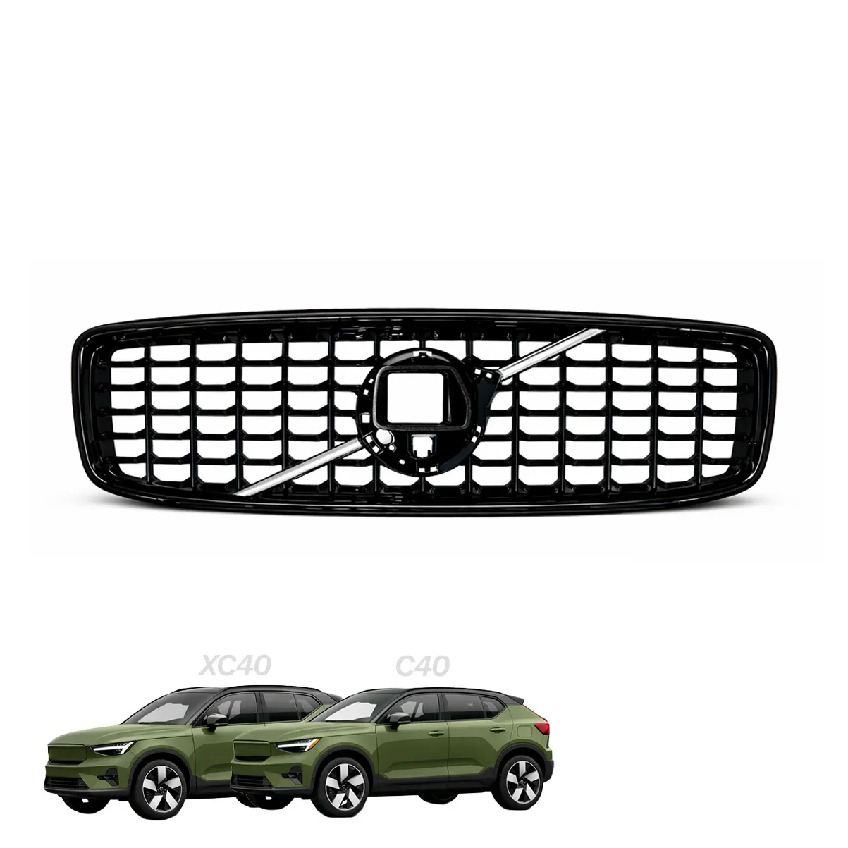 Genuine Volvo R-Design Grille – Fits XC40/C40 (2018–2025) - ASKDESIGN