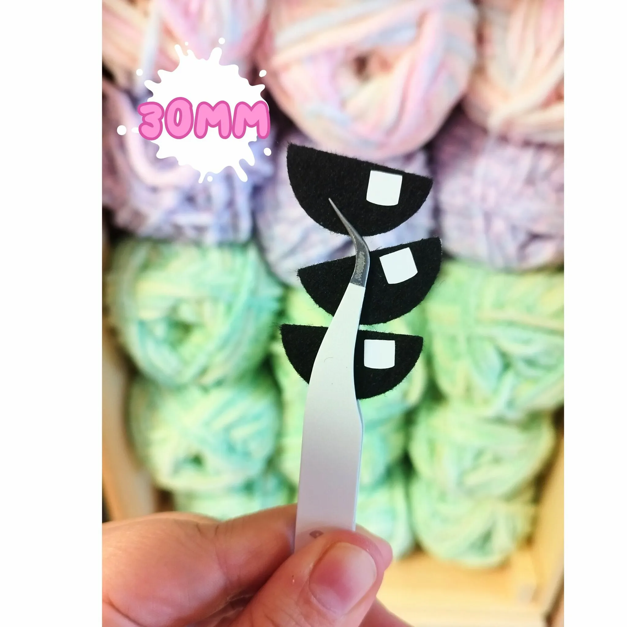 Filtmun med framtand 3 pack • Mun med tand• amigurumi mun • virka ...