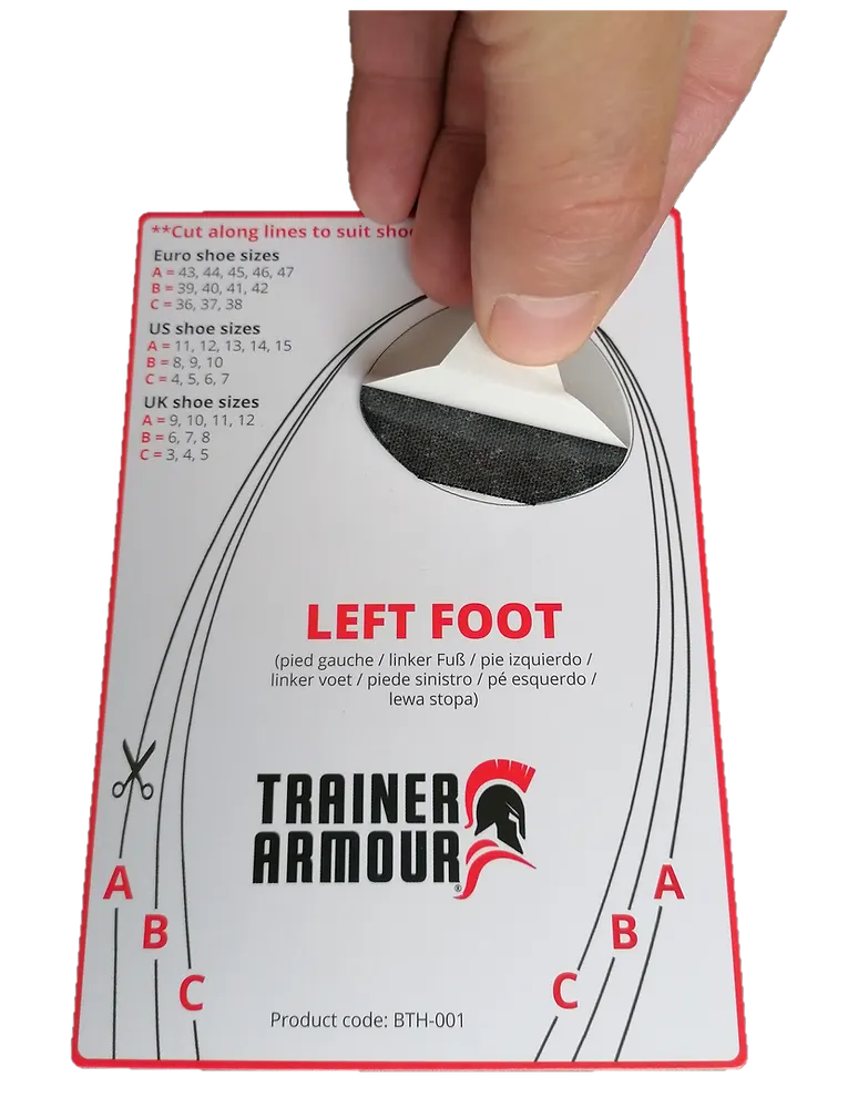 Trainer Armour Big Toe Hole Preventer - Black - Sevensports