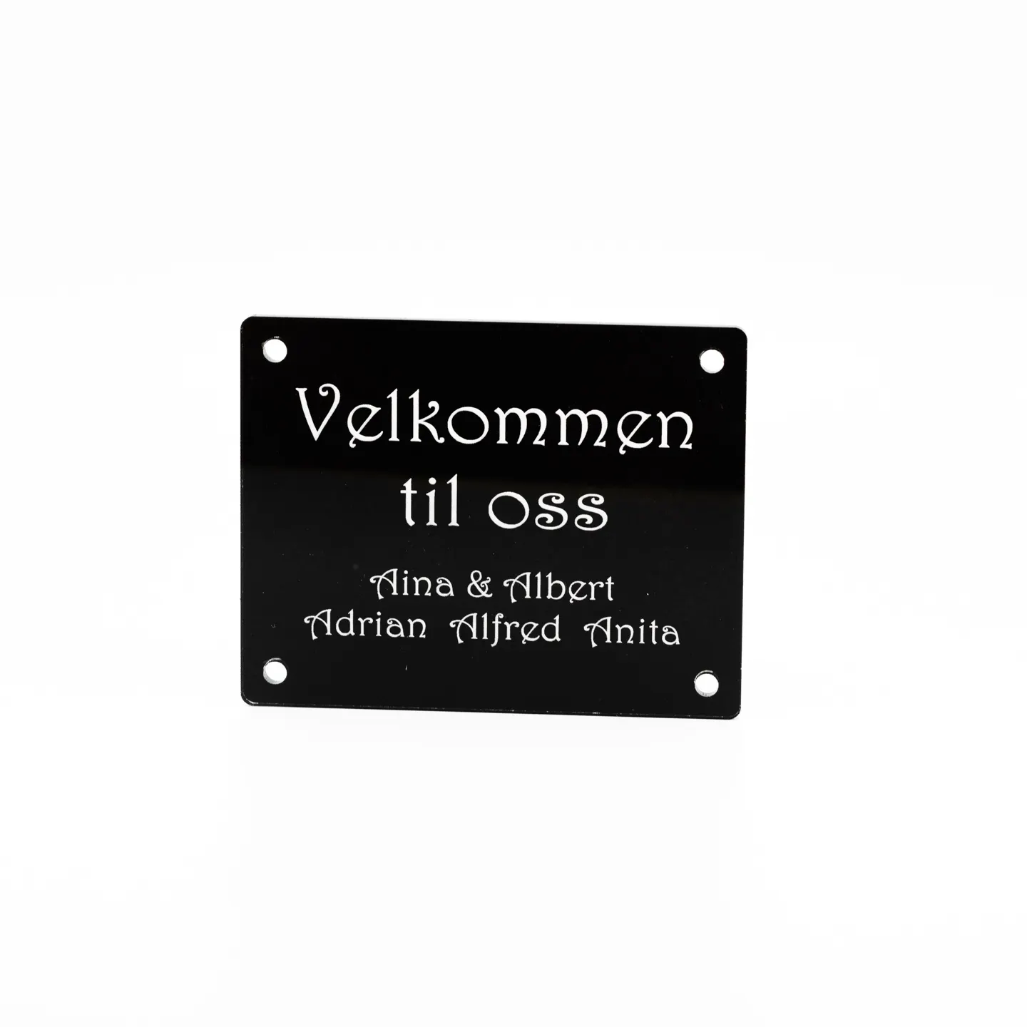 Dørskilt - standard - Vassbrekko AS