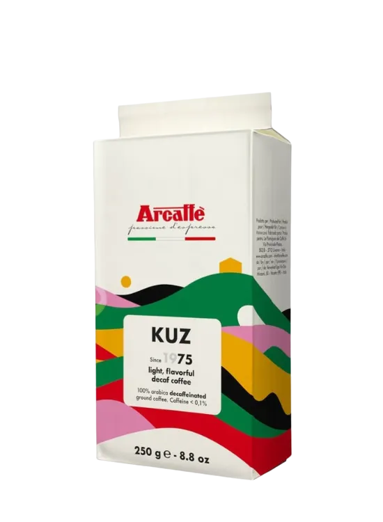 Arcaffè Kuz Decaf koffeinfrei gemahlen 250g decaf-kaffee.de - Decaf-Kaffee