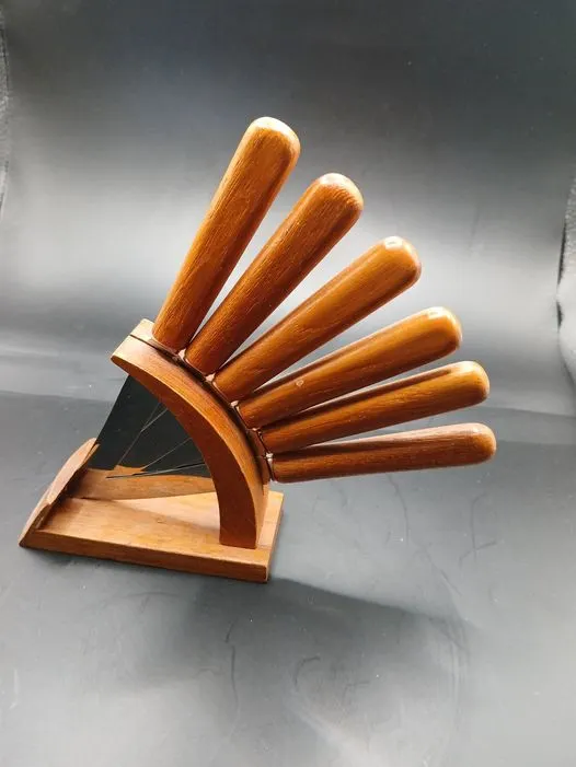 Teak fruktkniver fra 60 tallet - Velkommen til Moss Antikk og Kunst