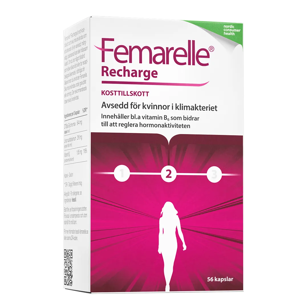 Femarelle Recharge har hjälpt kvinnor i klimakteriet i över 20 år ...