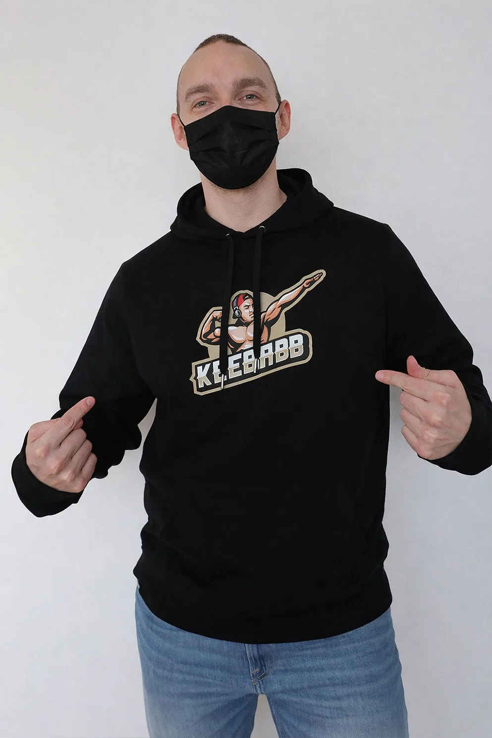 Keebabb Hoodie Vuxen Svart - Keebabb
