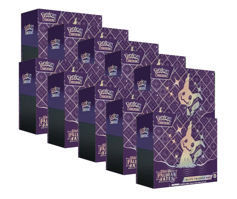 Pokemon Scarlet & Violet 4.5: Paldean Fates Elite Trainer Box x10 ...