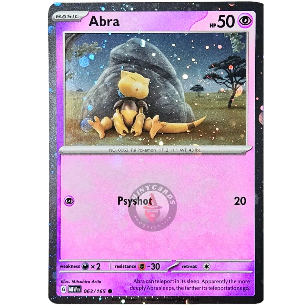 Scarlet & Violet 151 Abra - Shinycards | Pokémon, Samlarkort & Leksaker