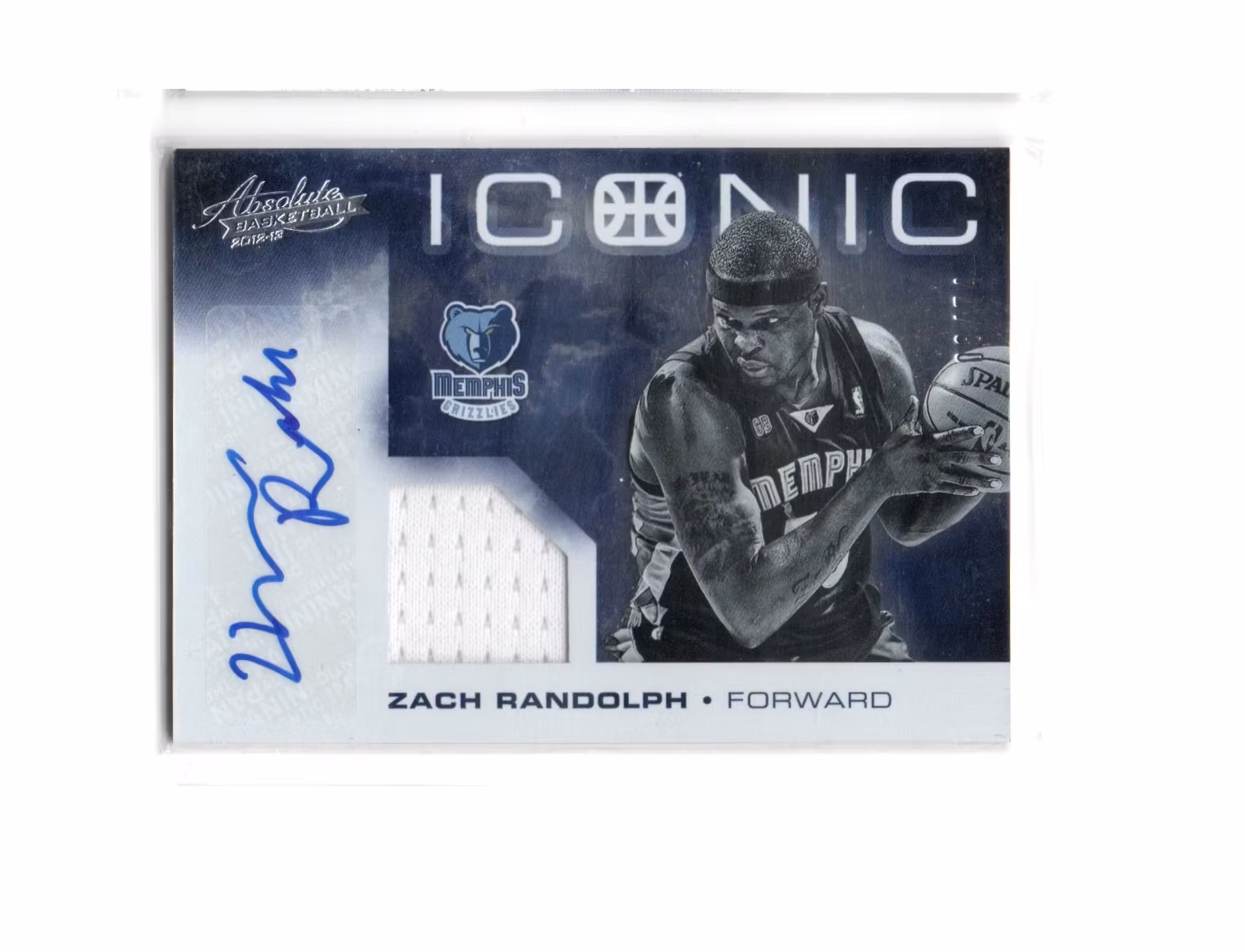 2012-13 Absolute Iconic Materials Autographs #21 Zach Randolph (150 ...
