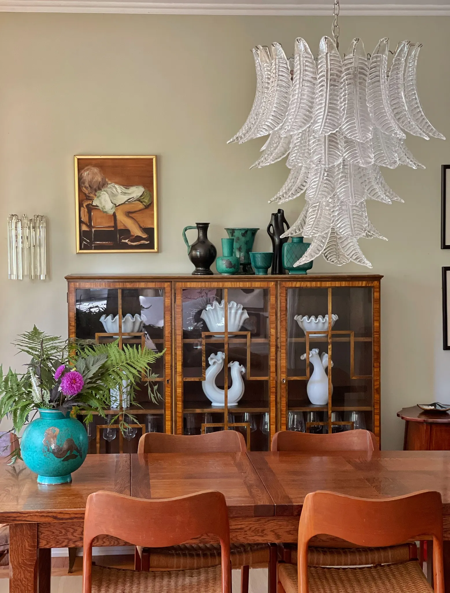 Murano Chandelier 'Feather'. - Studio Laurin