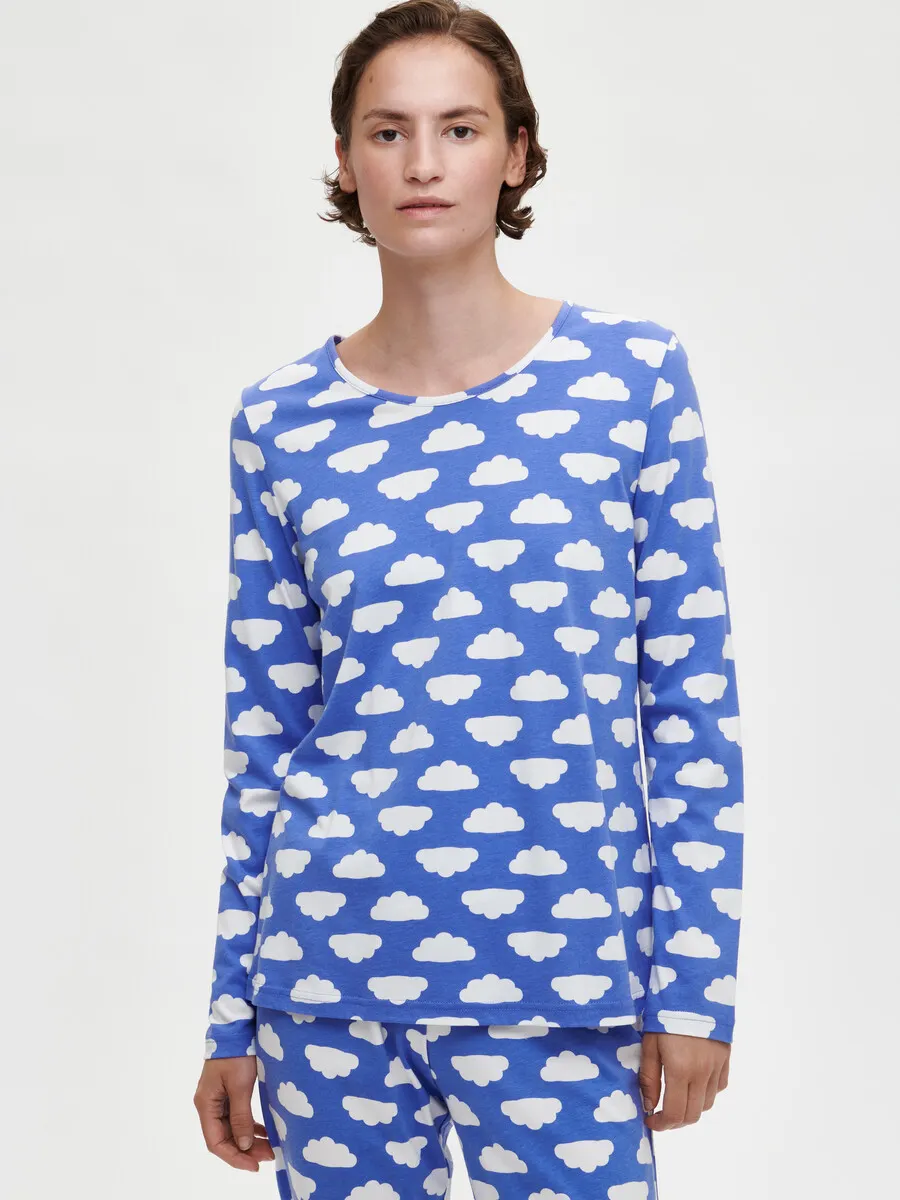 Nanso pyjamas Poutapilvi 28005 2484 blå - Näckrosen Underkläder