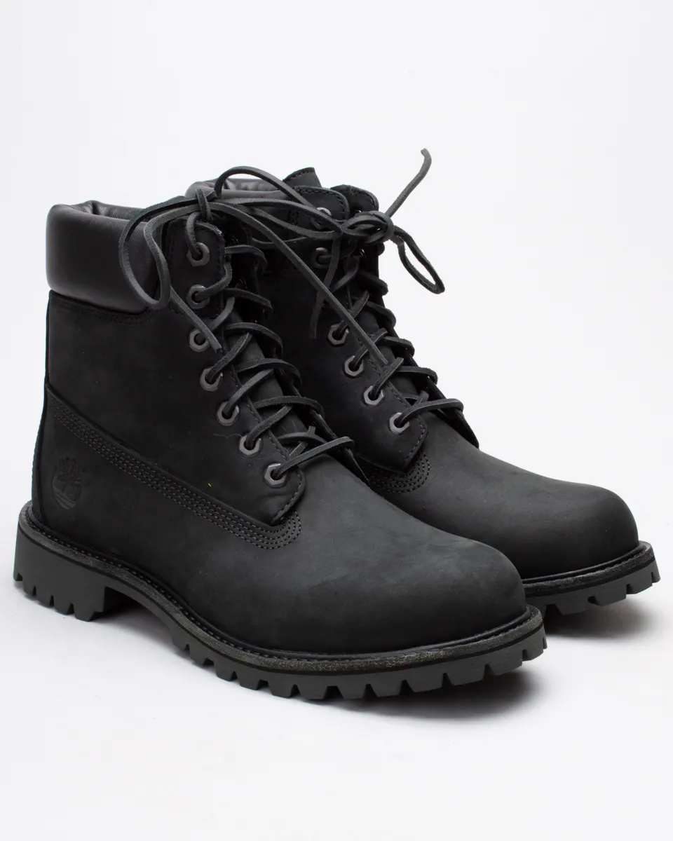 TIMBERLAND Luxe Mid Lace Waterproof-Black Nubuck | Lester Skor Online ...