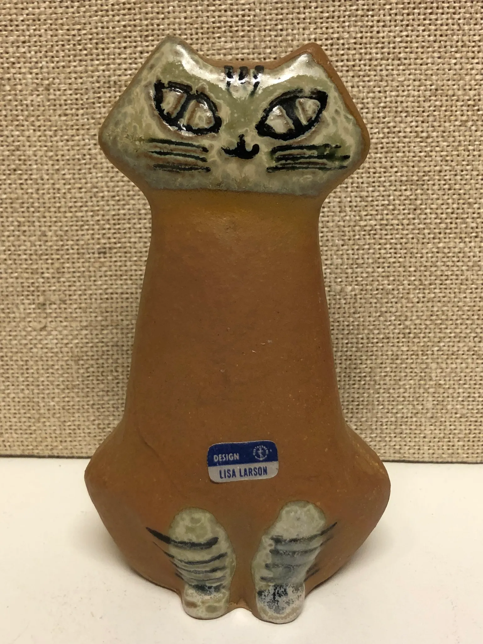 KATT figurin, keramik, Lilla Zoo, Lisa Larson, Gustavsberg 1956-1978 ...