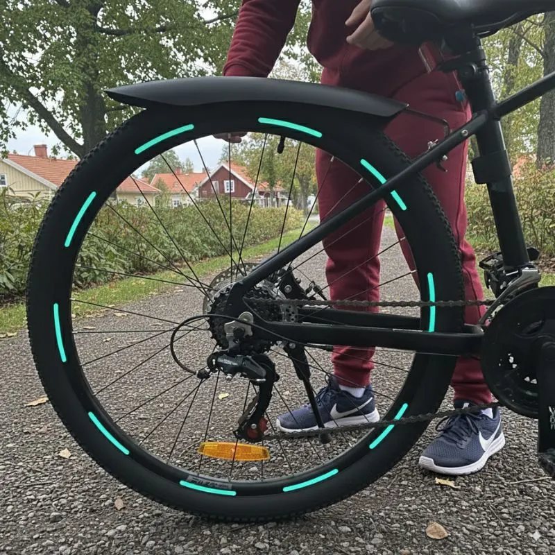 Reflexstickers för cykelhjul – 20-pack Självhäftande dekaler för cykel ...