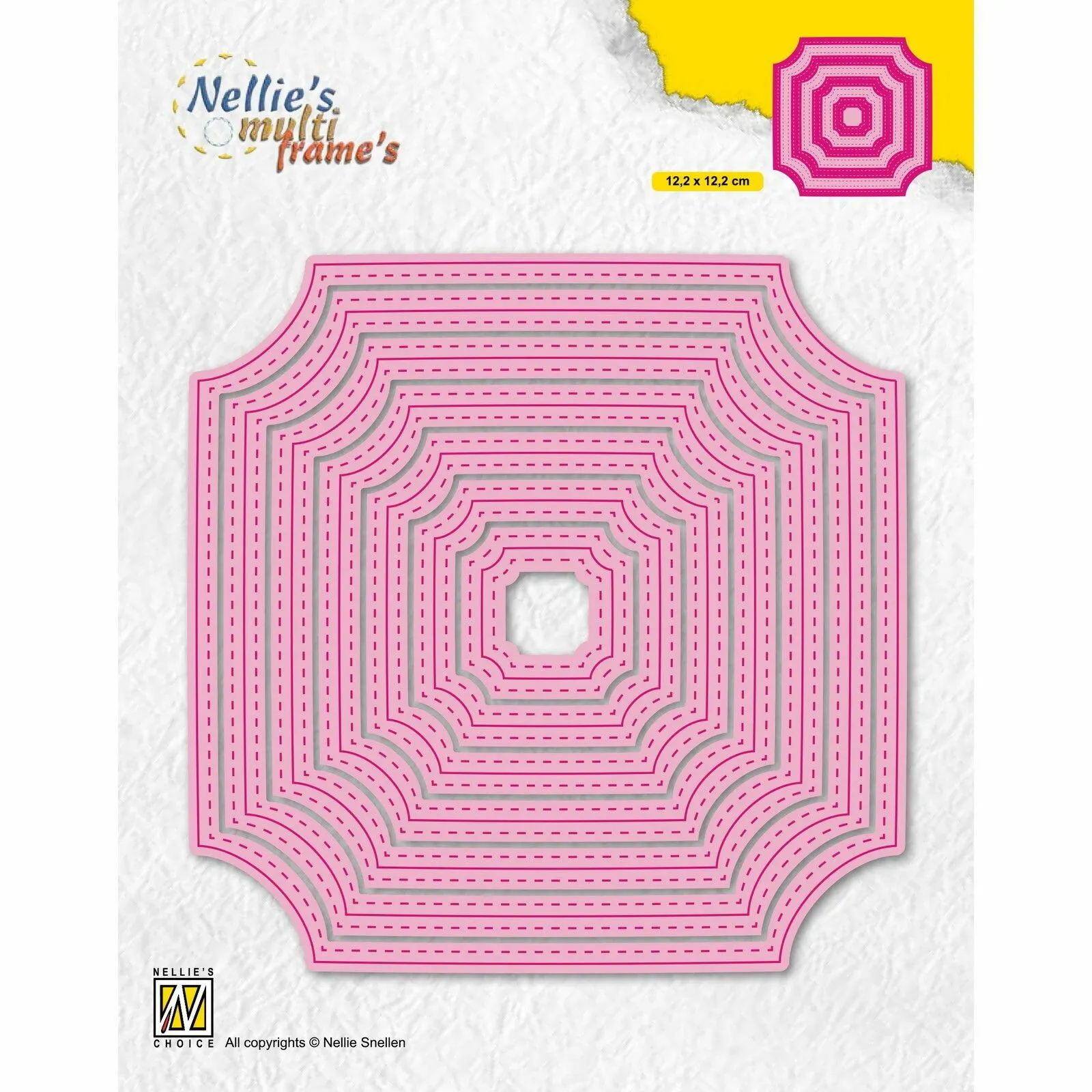 Nellie Snellen Multi Frame Die - Stitched Cornerless Squares - Miankas ...